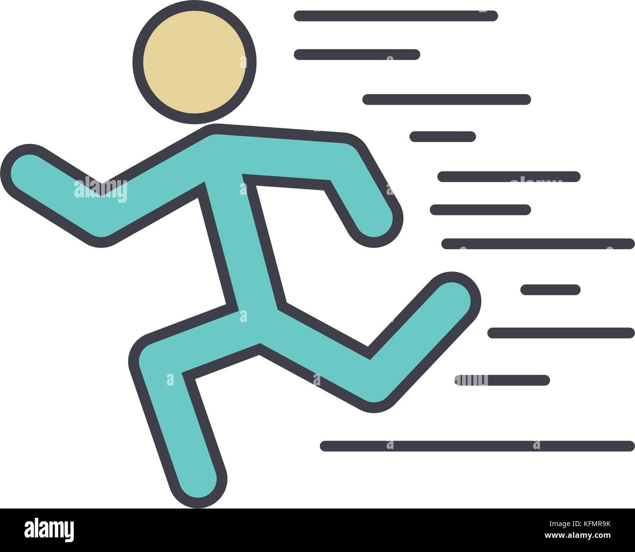Man running pictogram Stock Vector Image & Art - Alamy