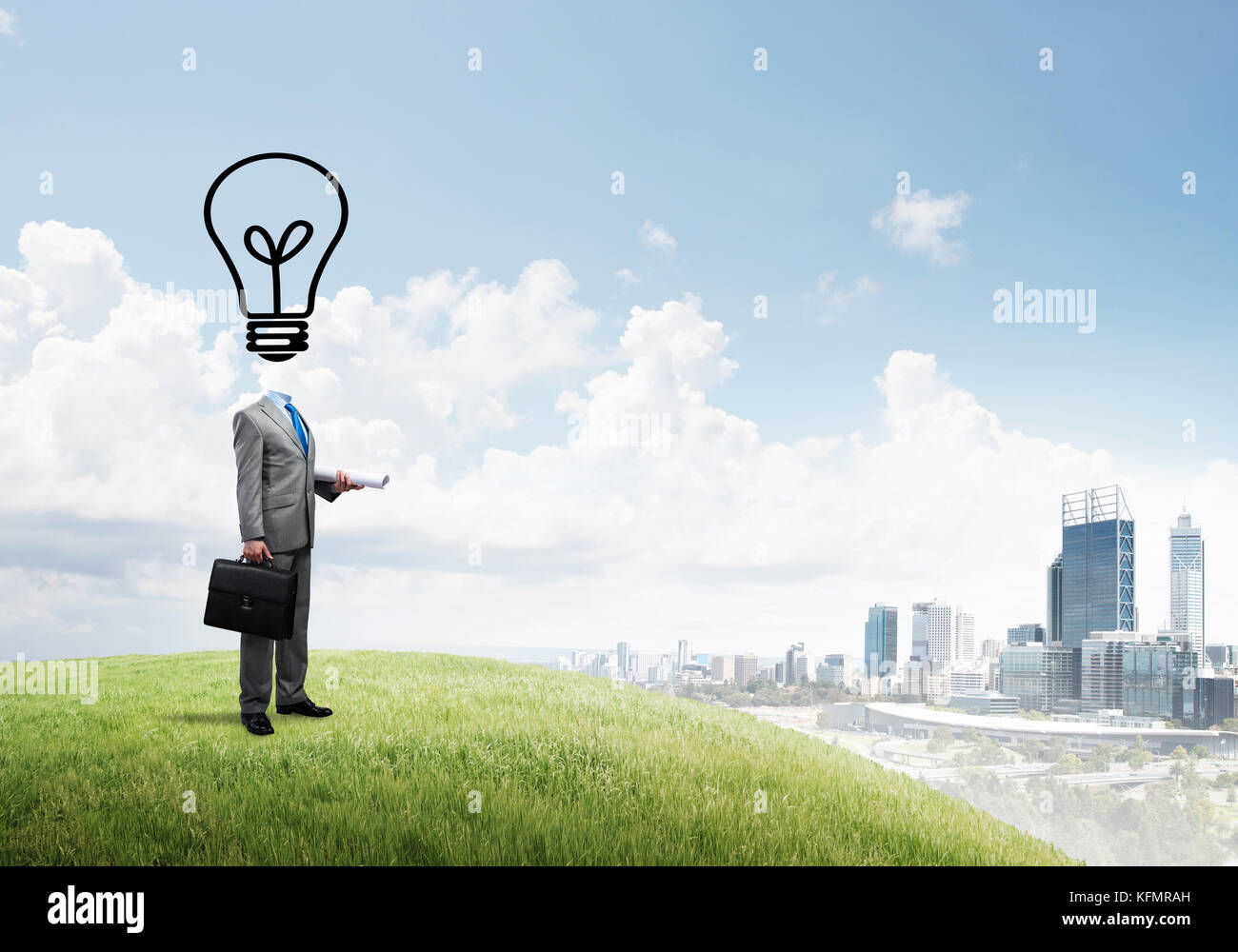Man of creative ideas Stock Photo - Alamy