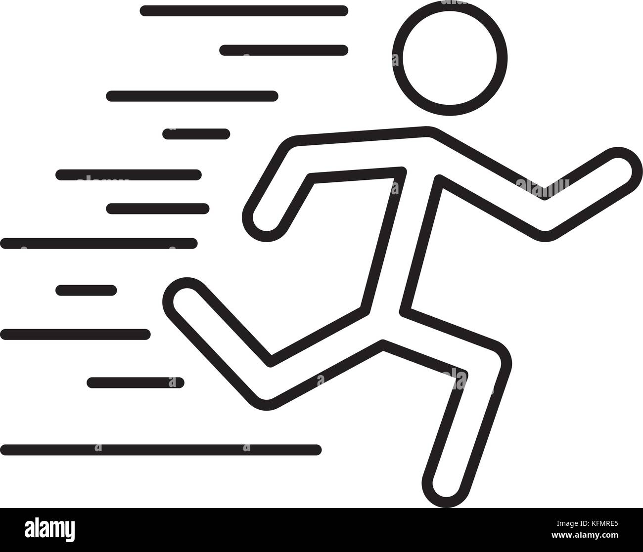 Man running pictogram Stock Vector Image & Art - Alamy