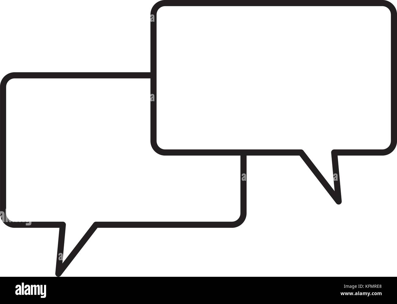 Chat bubbles symbol Stock Vector Image & Art - Alamy