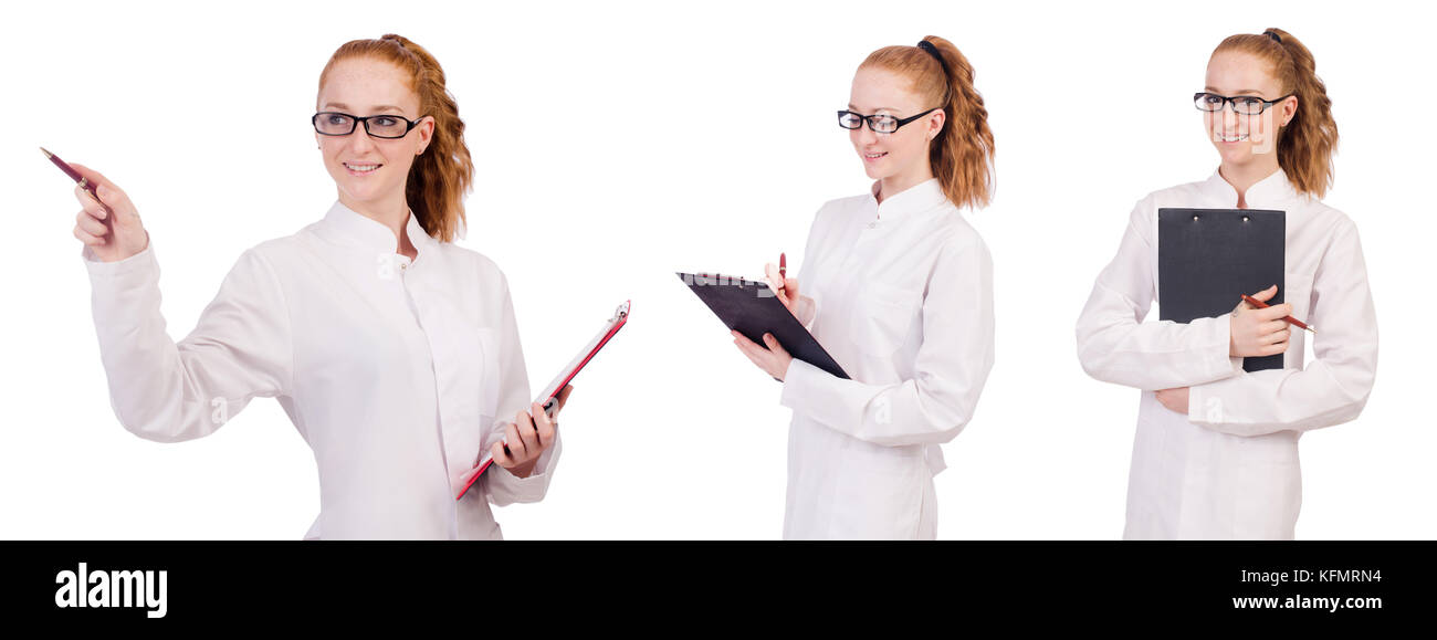 Set female medical student Cut Out Stock Images & Pictures - Alamy
