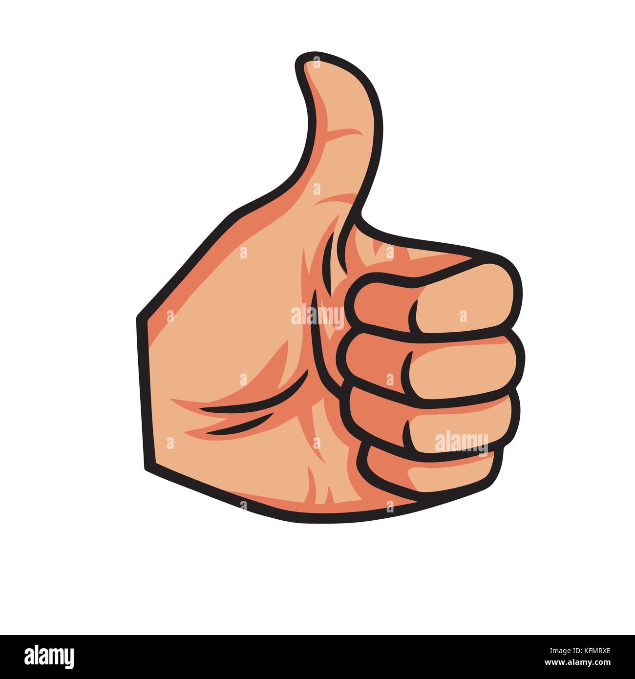 Thumb Up Vector Icon Illustration Stock Vector Image & Art - Alamy