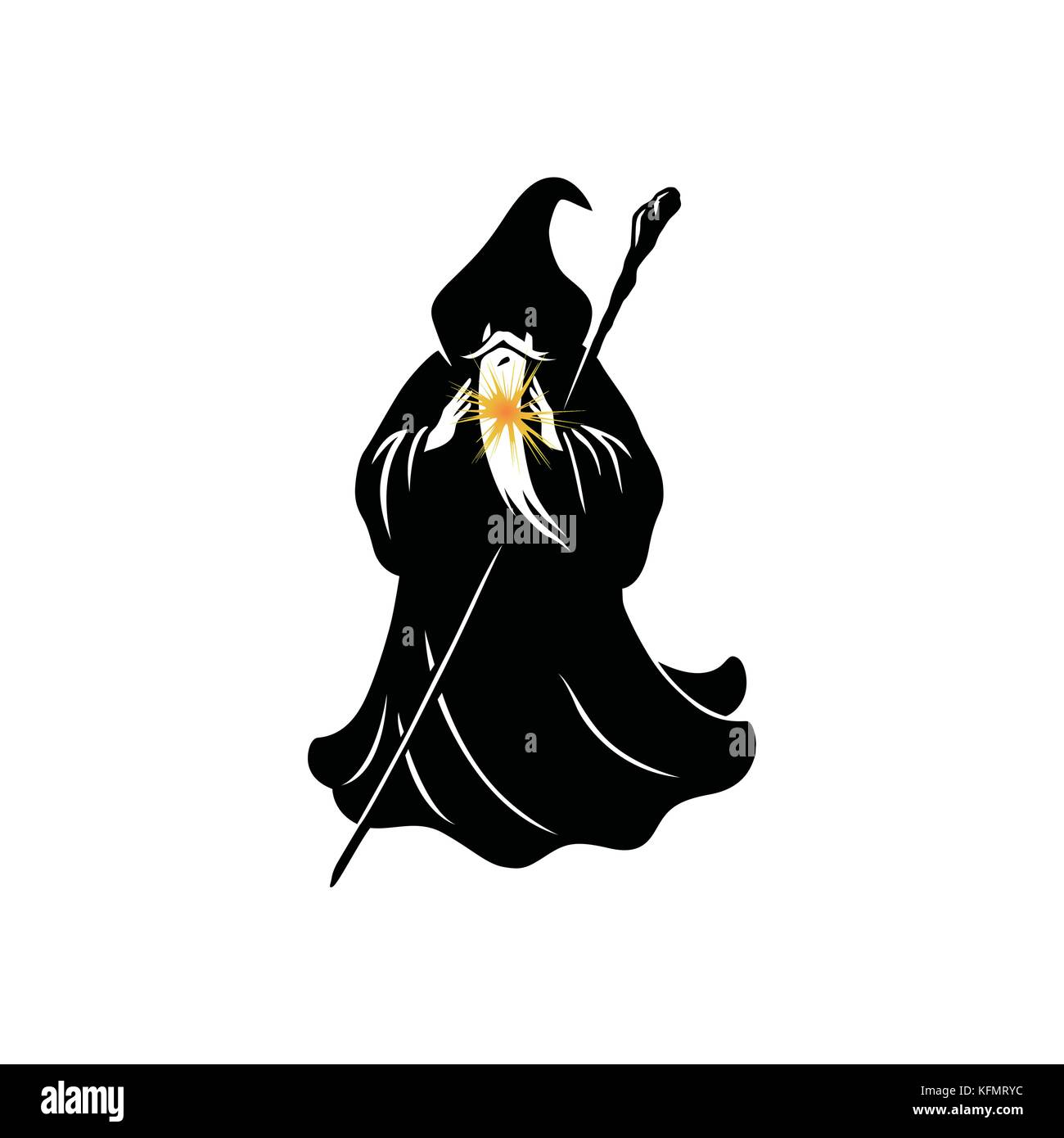 Merlin wizard medieval Stock Vector Images - Alamy