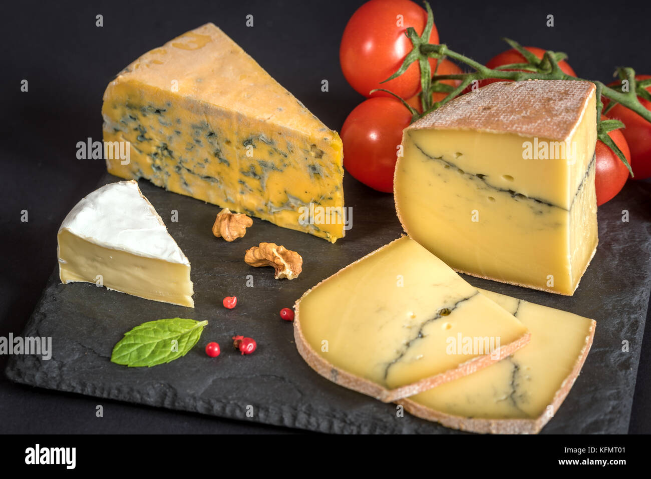 Various types of cheese Stock Photo - Alamy