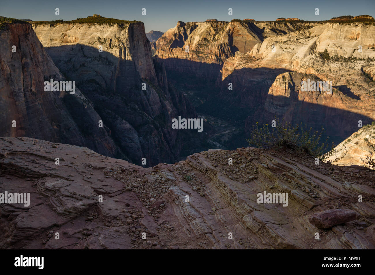 Hiking to Observation Point, Zion National Park Stock Photo - Alamy