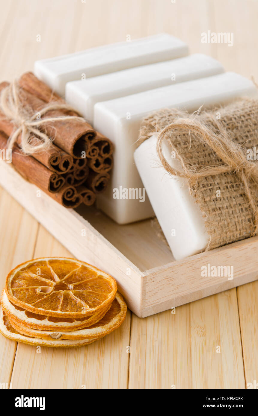 Healthy lifestyle concept with aromatic soaps Stock Photo - Alamy