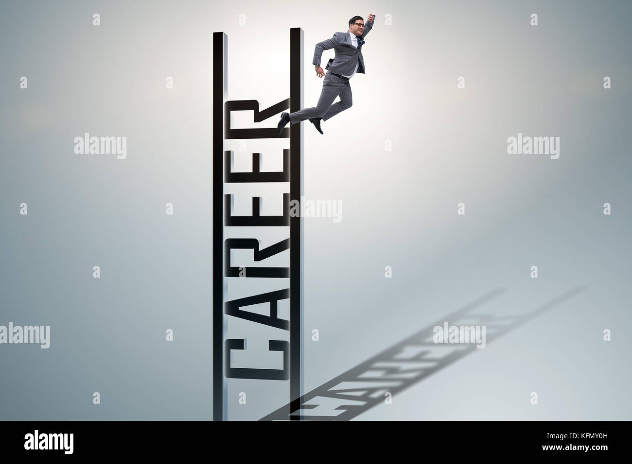 Businessman failing in his career Stock Photo - Alamy