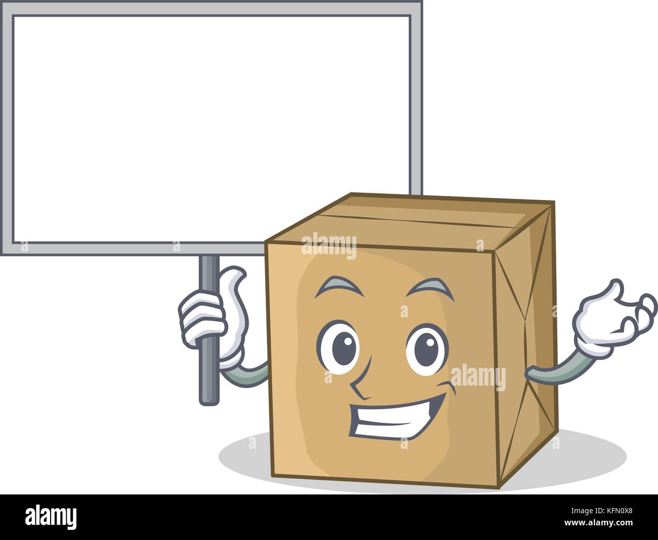 Bring board cardboard character character collection Stock Vector Image ...