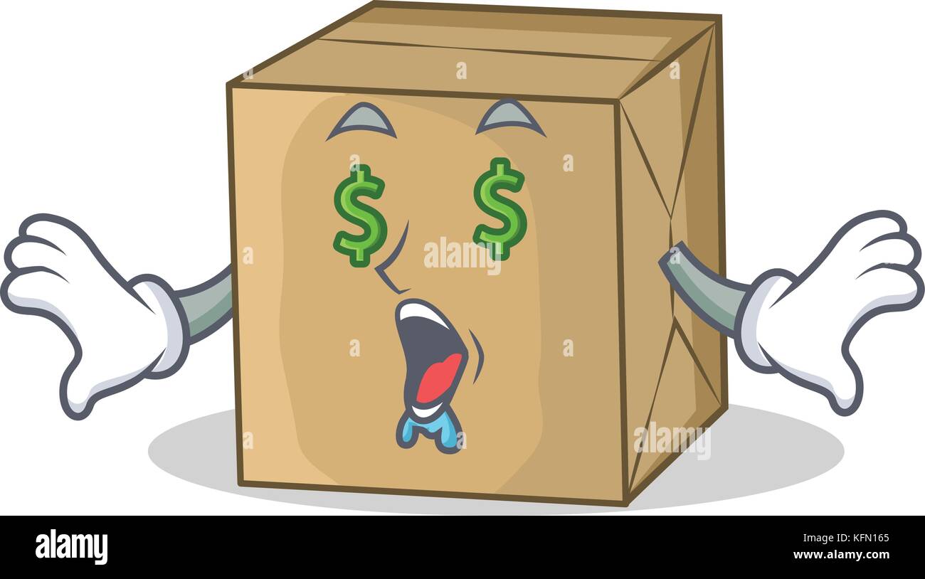 Money eye cardboard character character collection Stock Vector Image ...