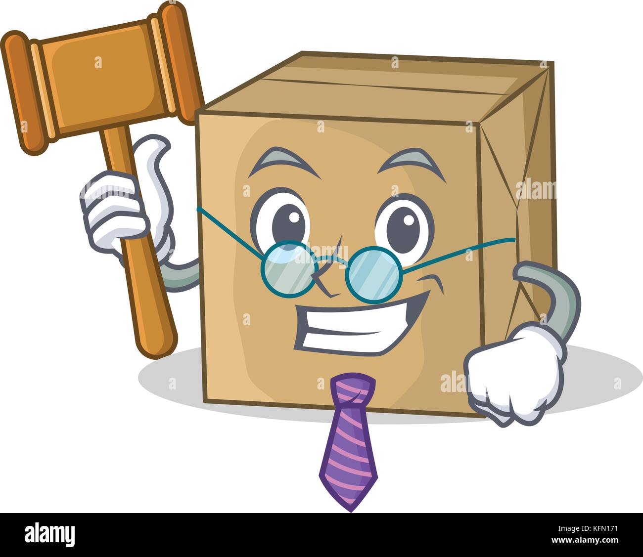 Judge cardboard character character collection Stock Vector Image & Art ...