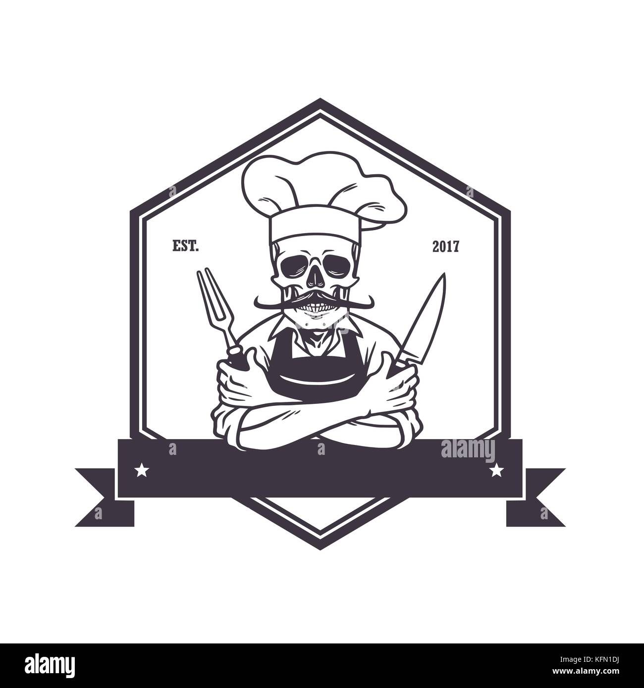 Skeleton chef cook hi-res stock photography and images - Alamy