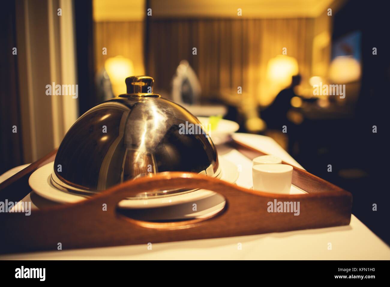 Dinner in the Hotel Provided by Hotel Restaurant Room Service. Business ...