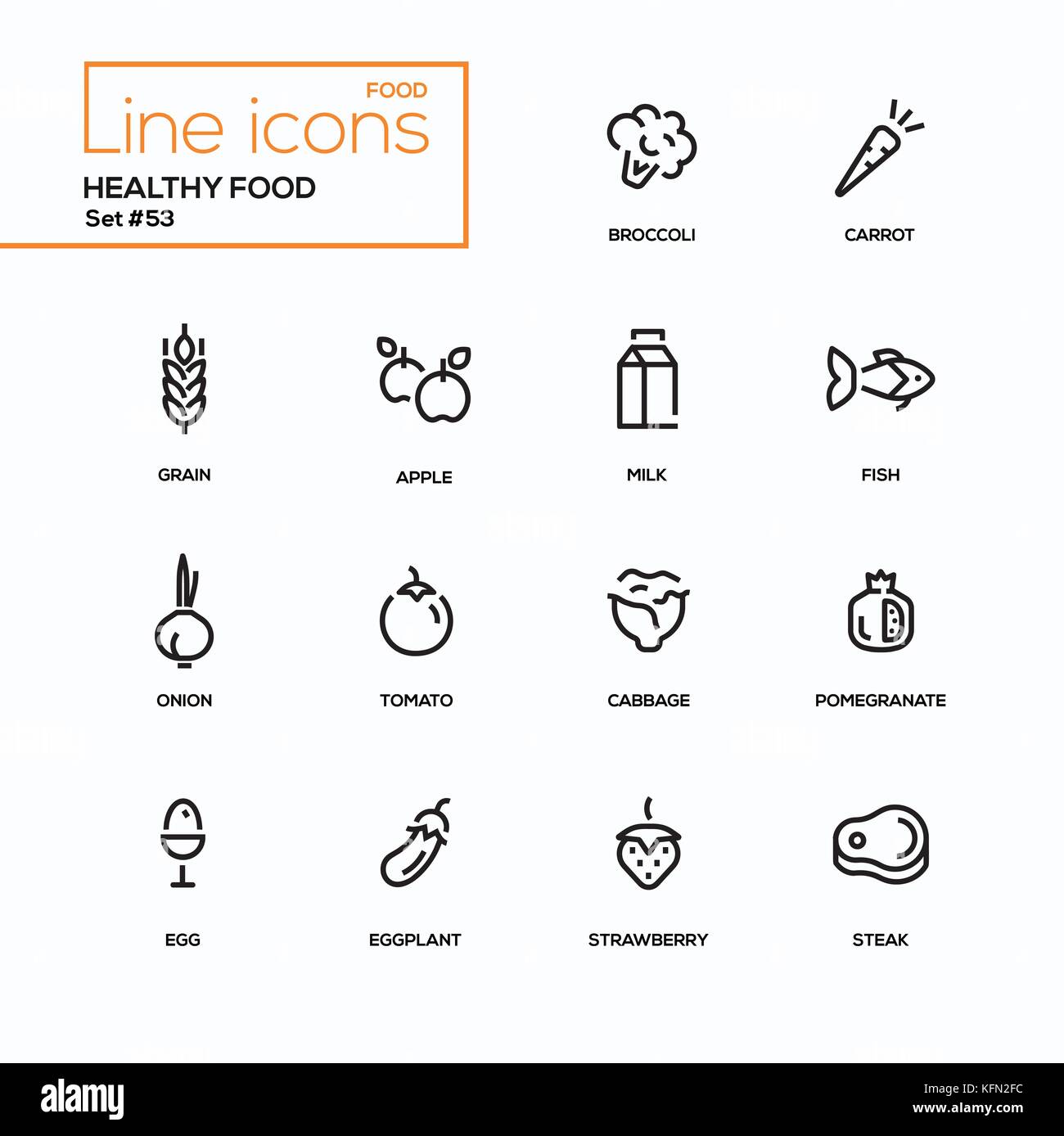 Healthy lifestyle set icons Stock Vector Images - Alamy