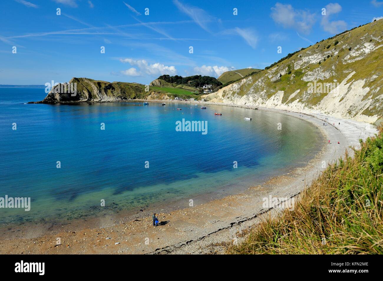 Lulworth cove Dorset England uk Stock Photo - Alamy