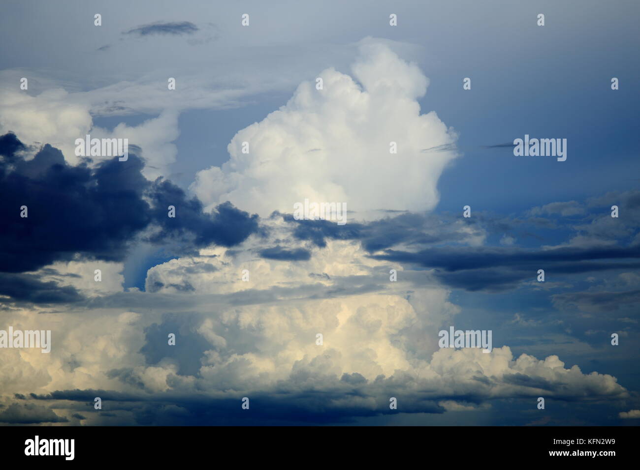 Many small cloud on blue sky Stock Photo - Alamy
