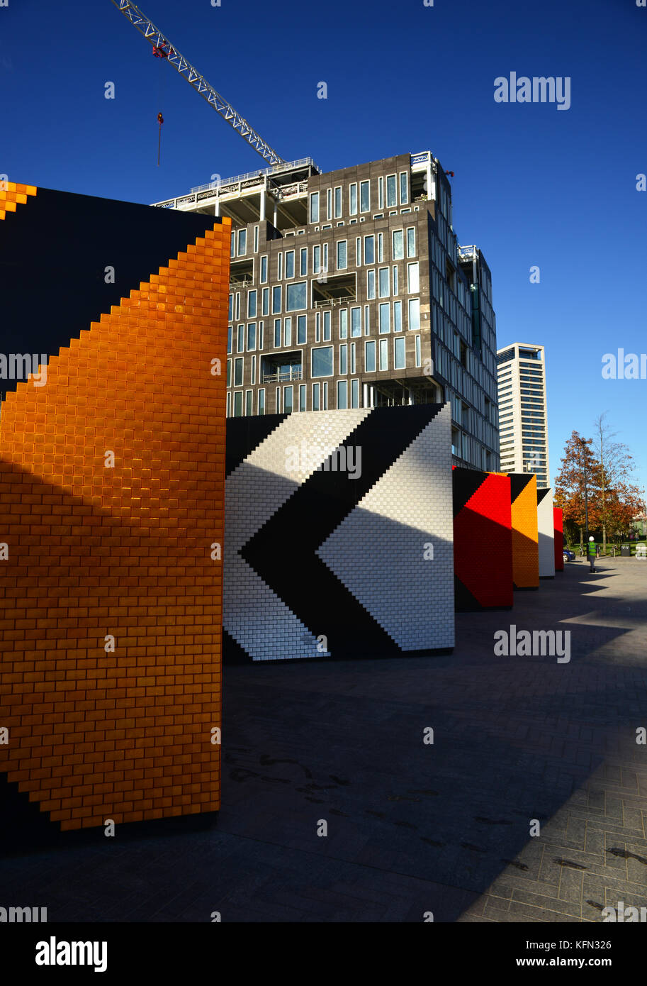 UK, London, Kings Cross Re-development, Lewis Cubitt Square and No. 700 ...