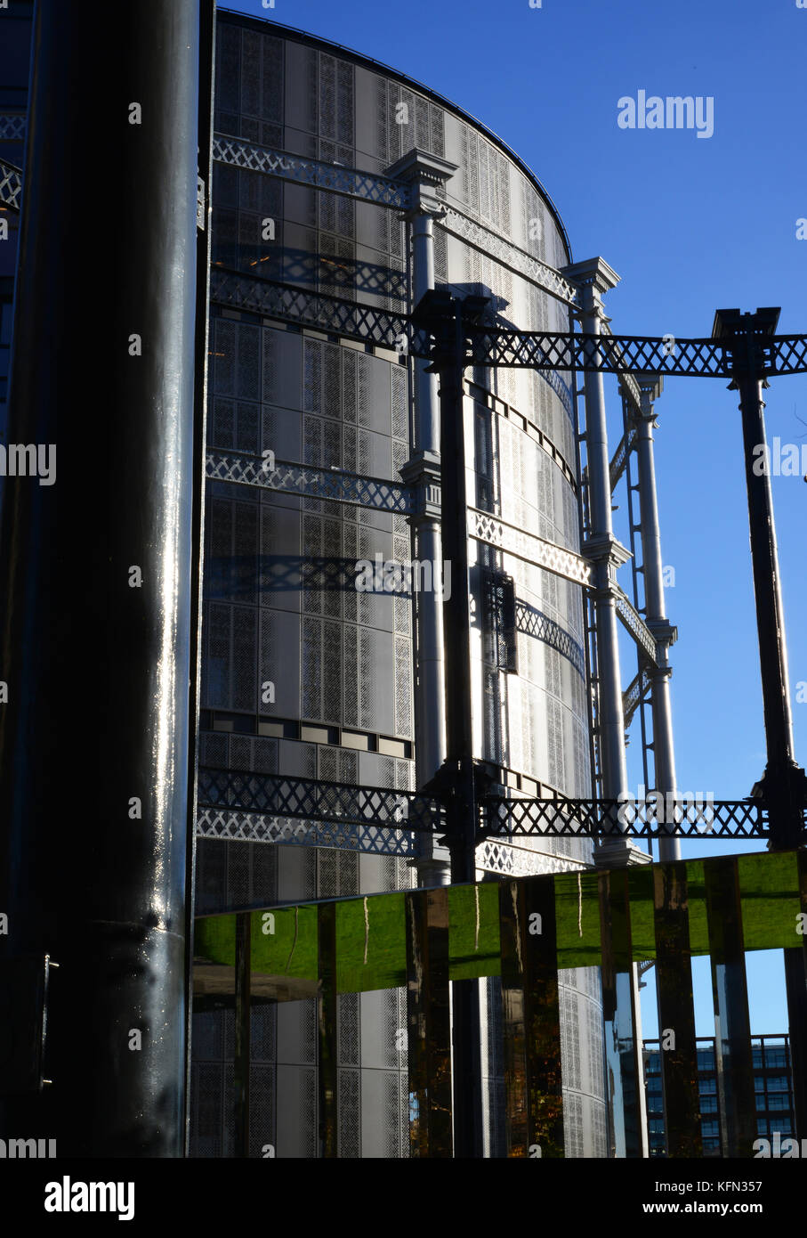 UK, London, Kings Cross Re-development, Gasholders, Housing, Apartments ...