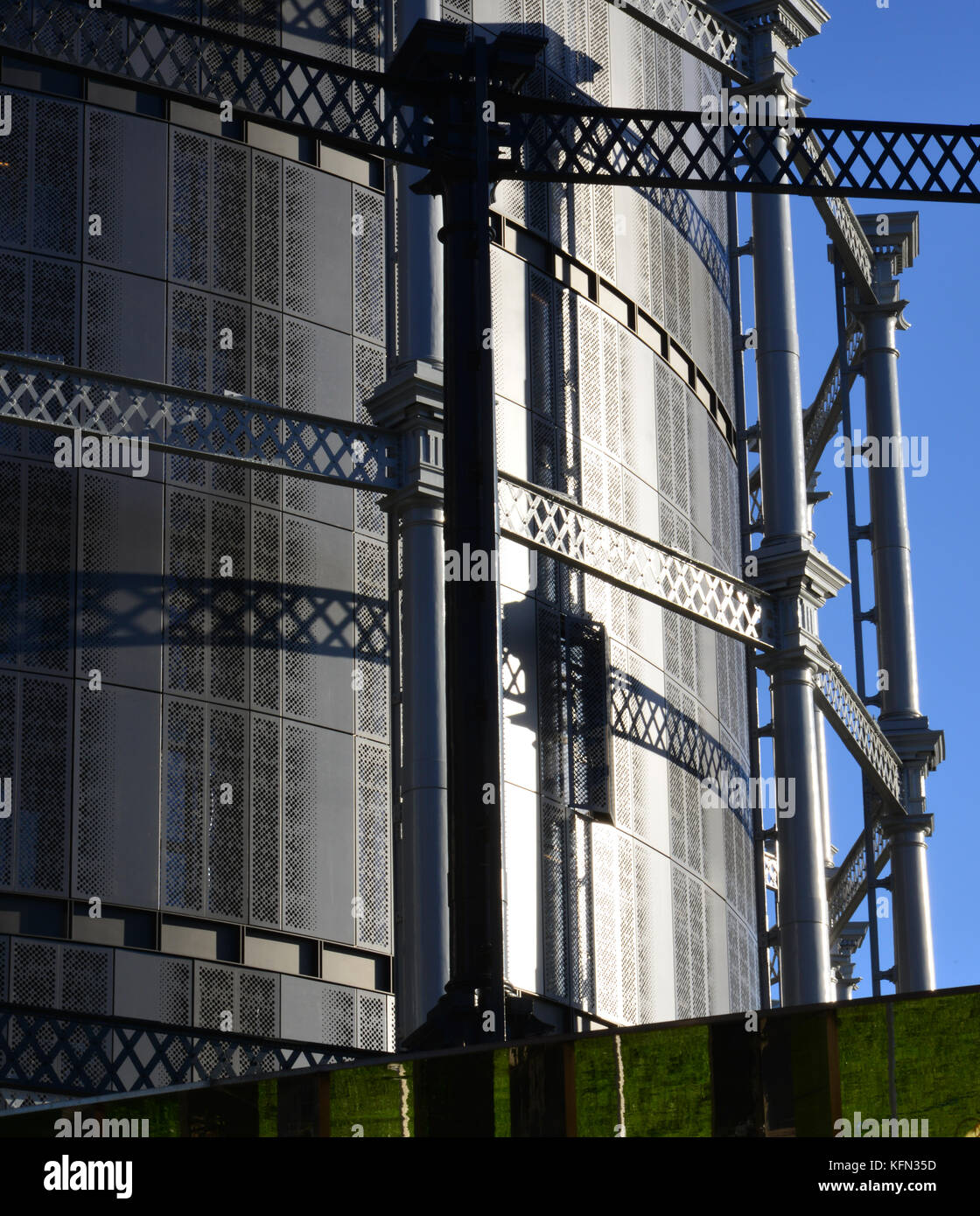UK, London, Kings Cross Re-development, Gasholders, Housing, Apartments ...