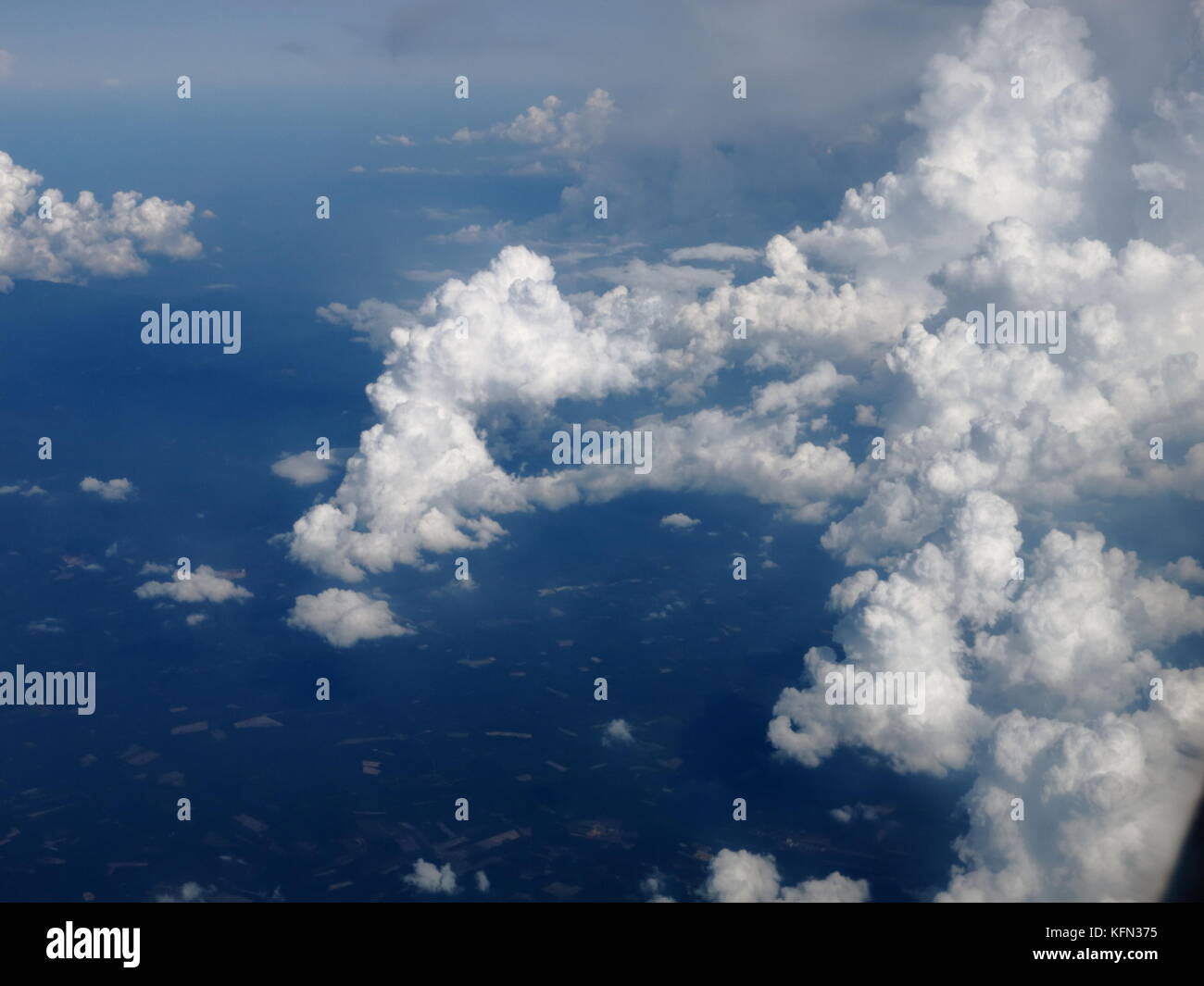Cloud above the sea Aerial view Stock Photo - Alamy