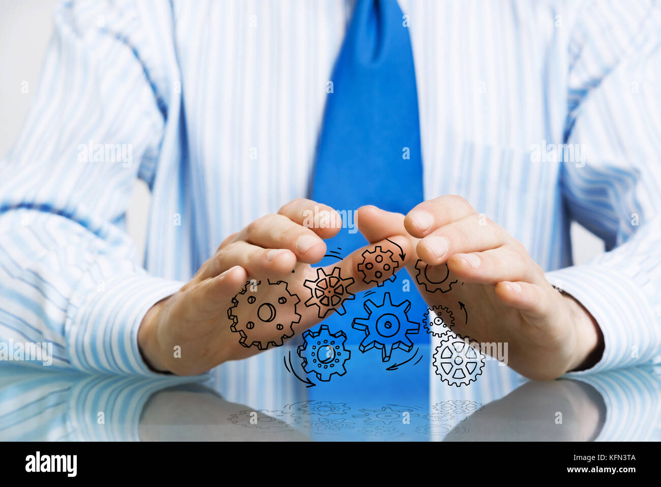 Concept of teamwork and cooperation Stock Photo - Alamy