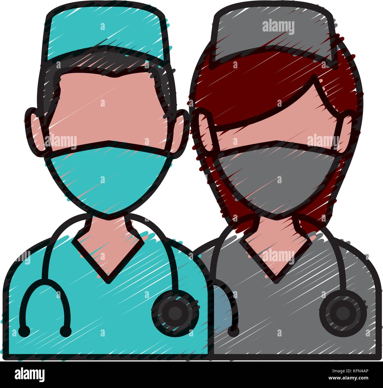 Medical teamwork avatar Stock Vector Image & Art - Alamy