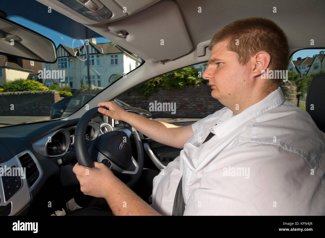 John Denver (white shirt) the first driver to benefit from the AA ...