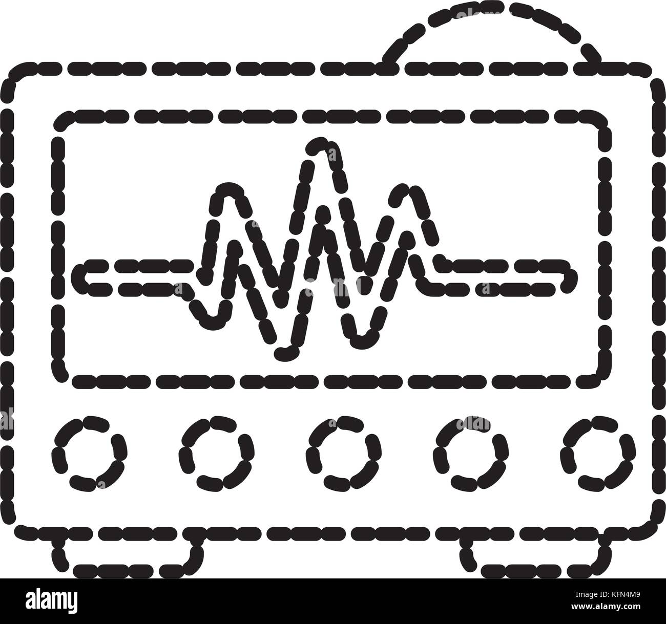 Heartbeat medical machine Stock Vector Image & Art - Alamy