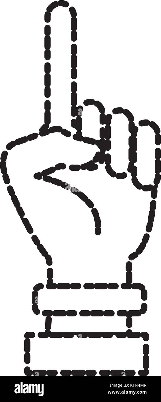 Hand number one symbol Stock Vector Image & Art - Alamy
