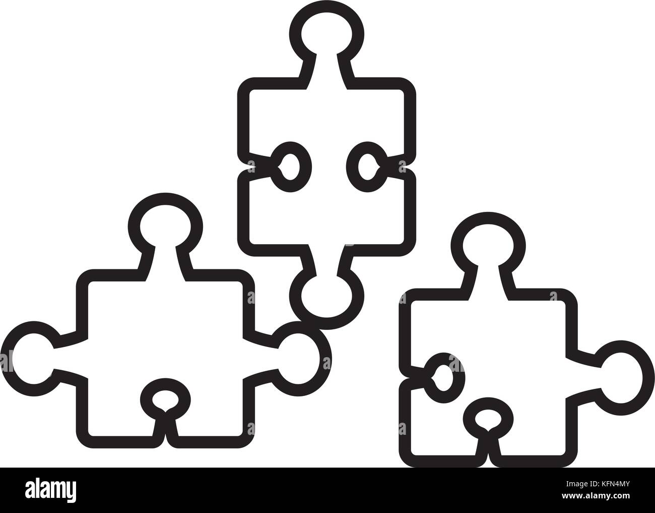 Puzzle pieces symbol Stock Vector Image & Art - Alamy