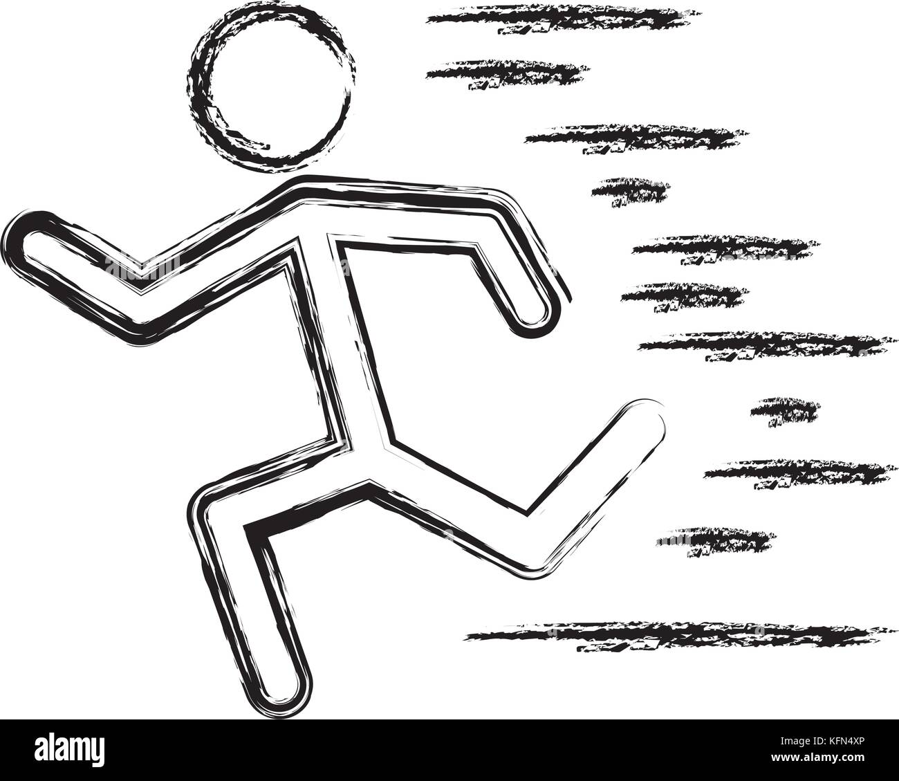 Man running pictogram Stock Vector Image & Art - Alamy