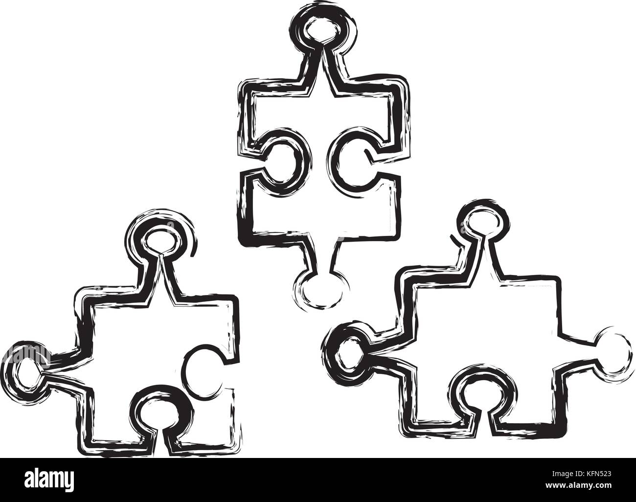 Puzzle pieces symbol Stock Vector Image & Art - Alamy