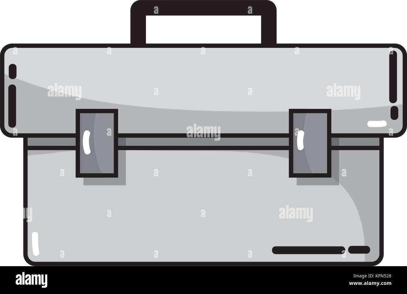 grayscale box tool equipment to repair construction Stock Vector Image ...