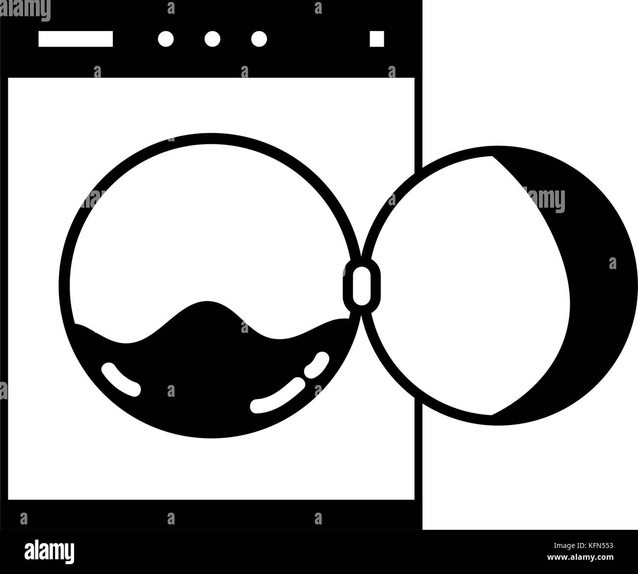 contour plumbing washing machine pipe service repair Stock Vector Image ...