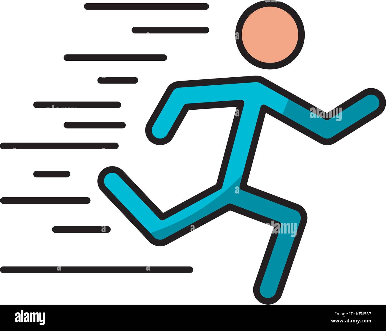 Man running pictogram Stock Vector Image & Art - Alamy