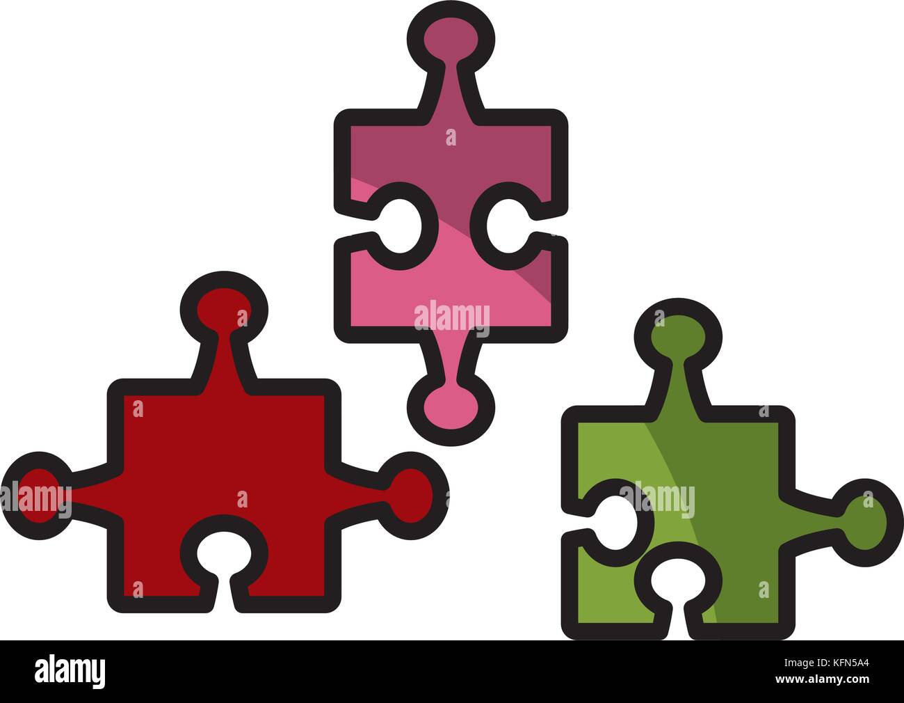 Puzzle pieces symbol Stock Vector Image & Art - Alamy