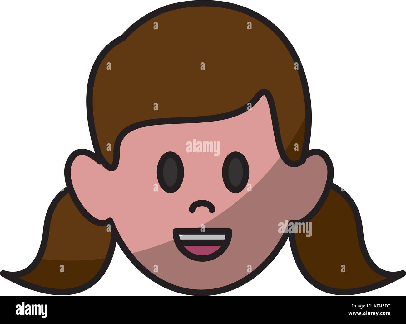 Woman smiling cartoon Stock Vector Image & Art - Alamy