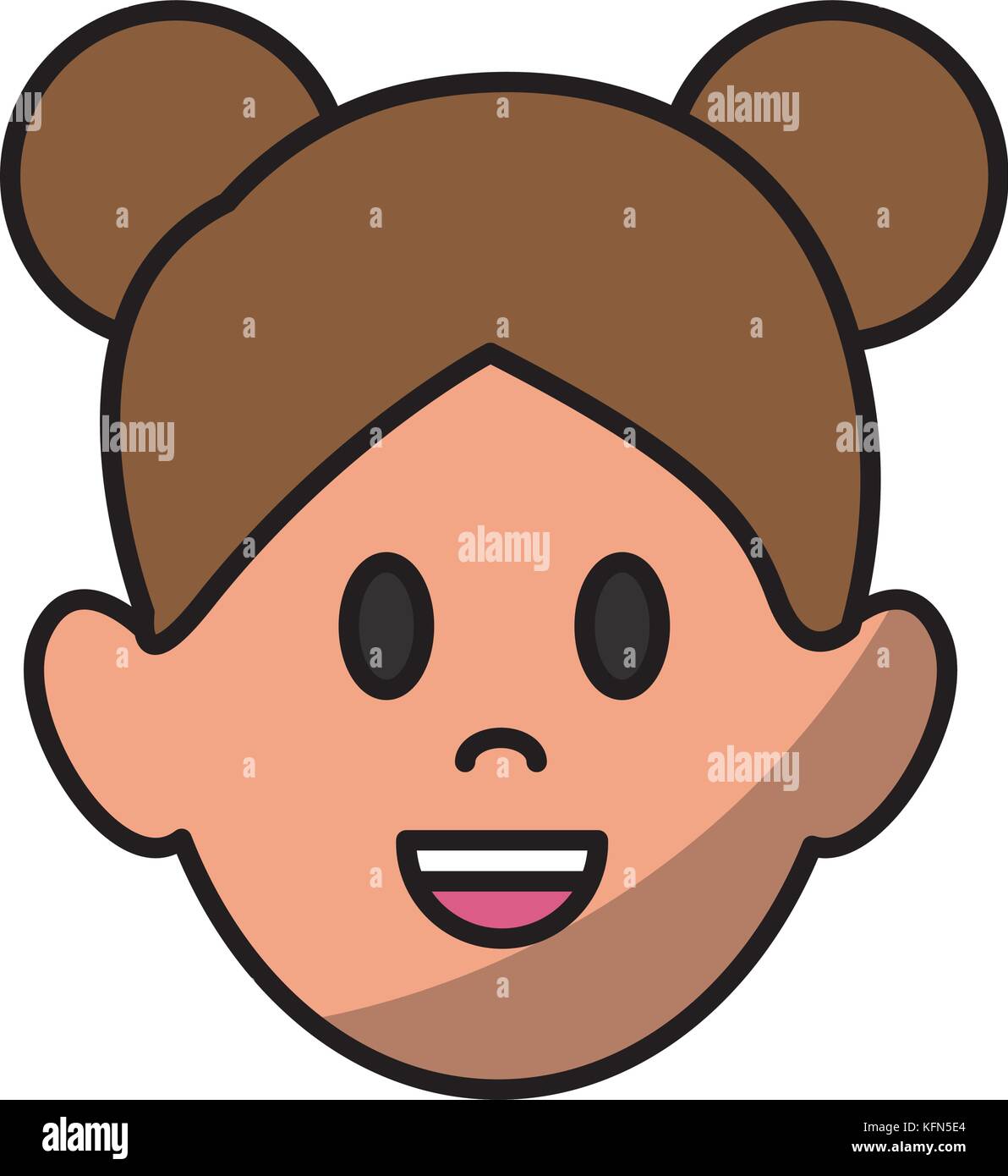 Woman smiling cartoon Stock Vector Image & Art - Alamy