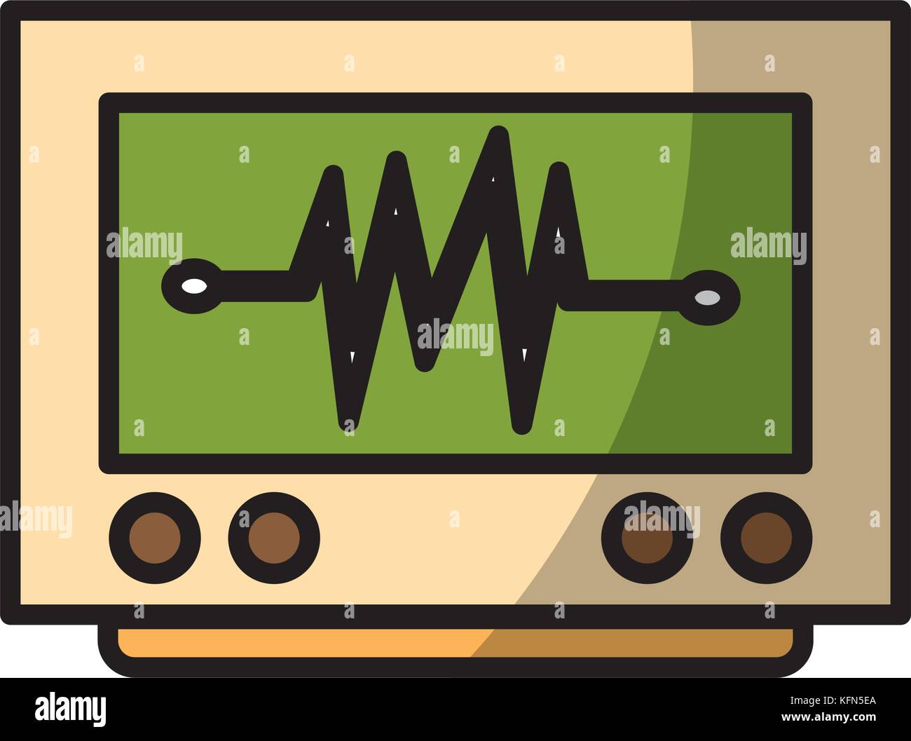 Medical heartbeat machine symbol hi-res stock photography and images ...