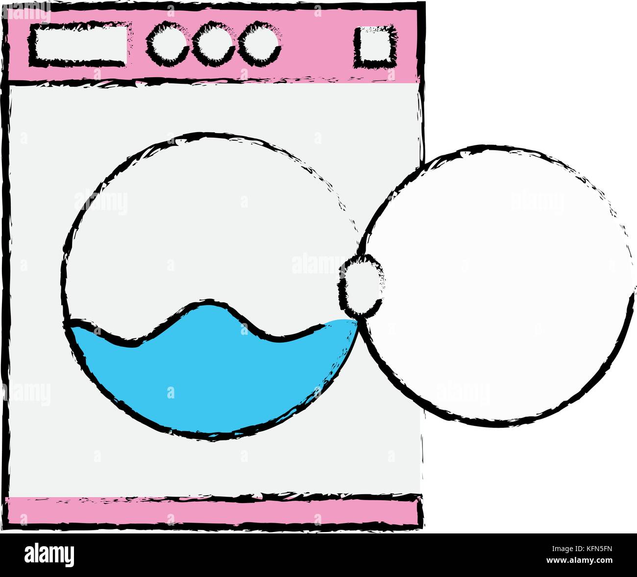doodle plumbing washing machine pipe service repair Stock Vector Image ...