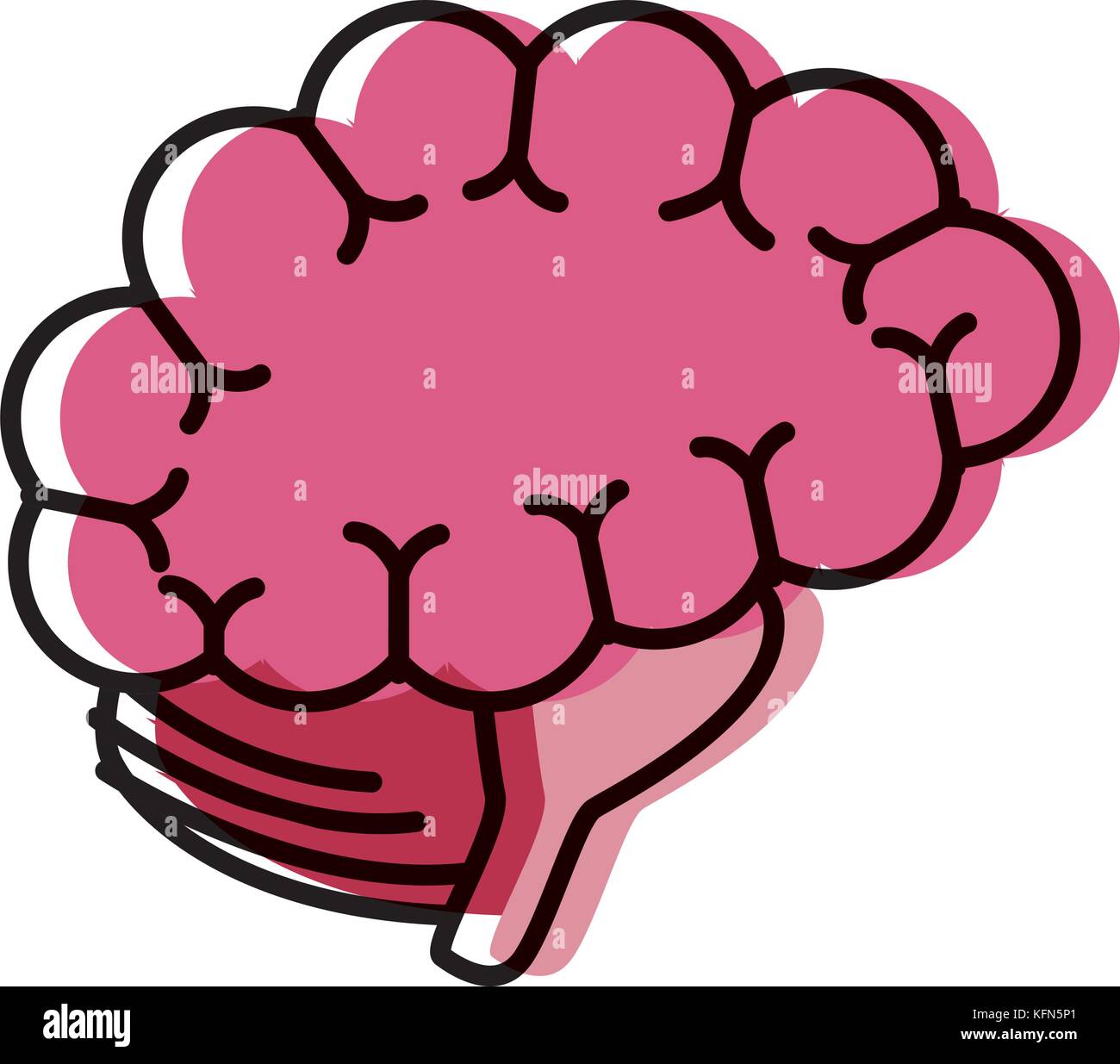 Human brain isolated Stock Vector Image & Art - Alamy
