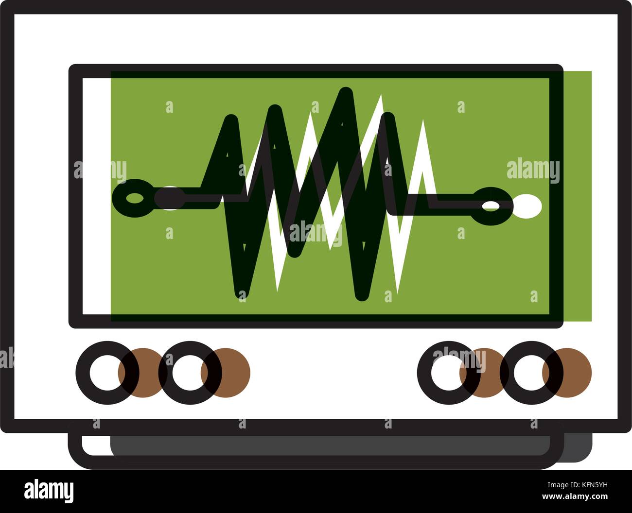 Medical heartbeat machine Stock Vector Image & Art - Alamy