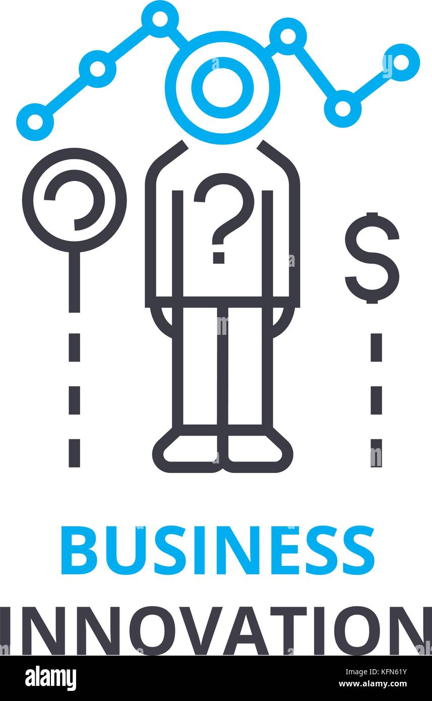 Business innovation concept , outline icon, linear sign, thin line ...