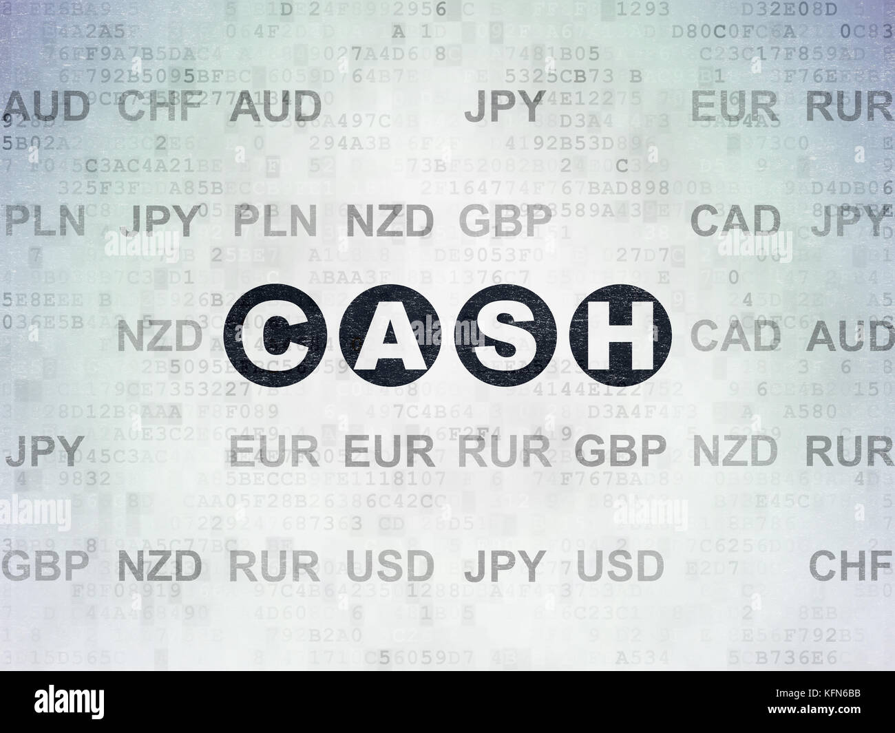 Money concept: Cash on Digital Data Paper background Stock Photo - Alamy