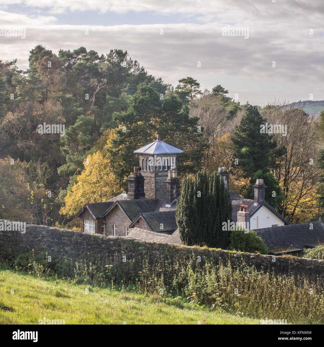 Property in a rural setting in Biddulph, Staffordshire, England Stock ...