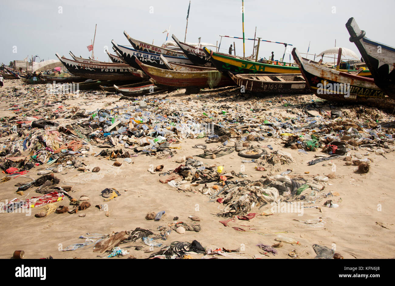 Beach in Jamestown, Accra, Ghana Stock Photo - Alamy