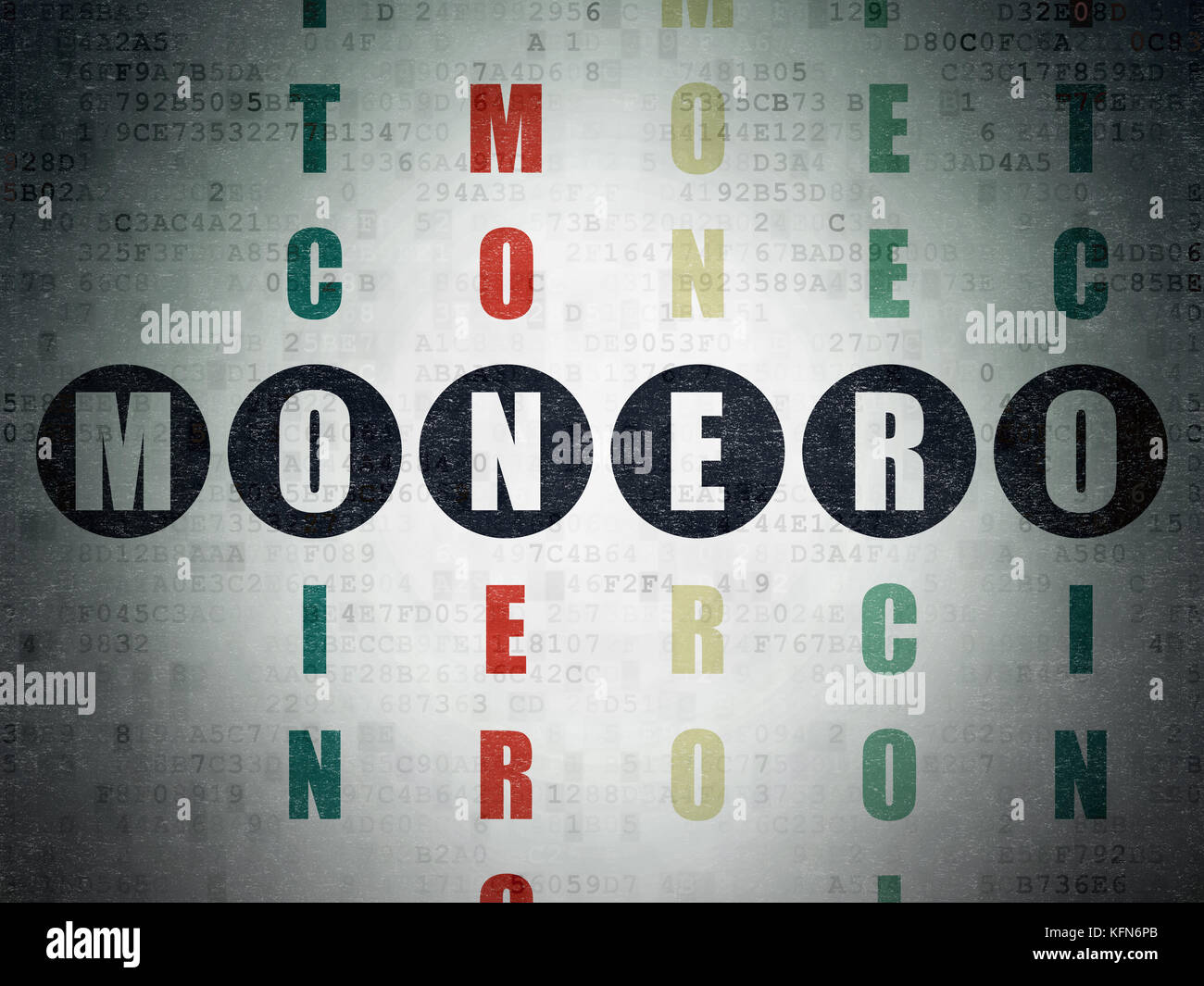 Blockchain concept: Monero in Crossword Puzzle Stock Photo - Alamy
