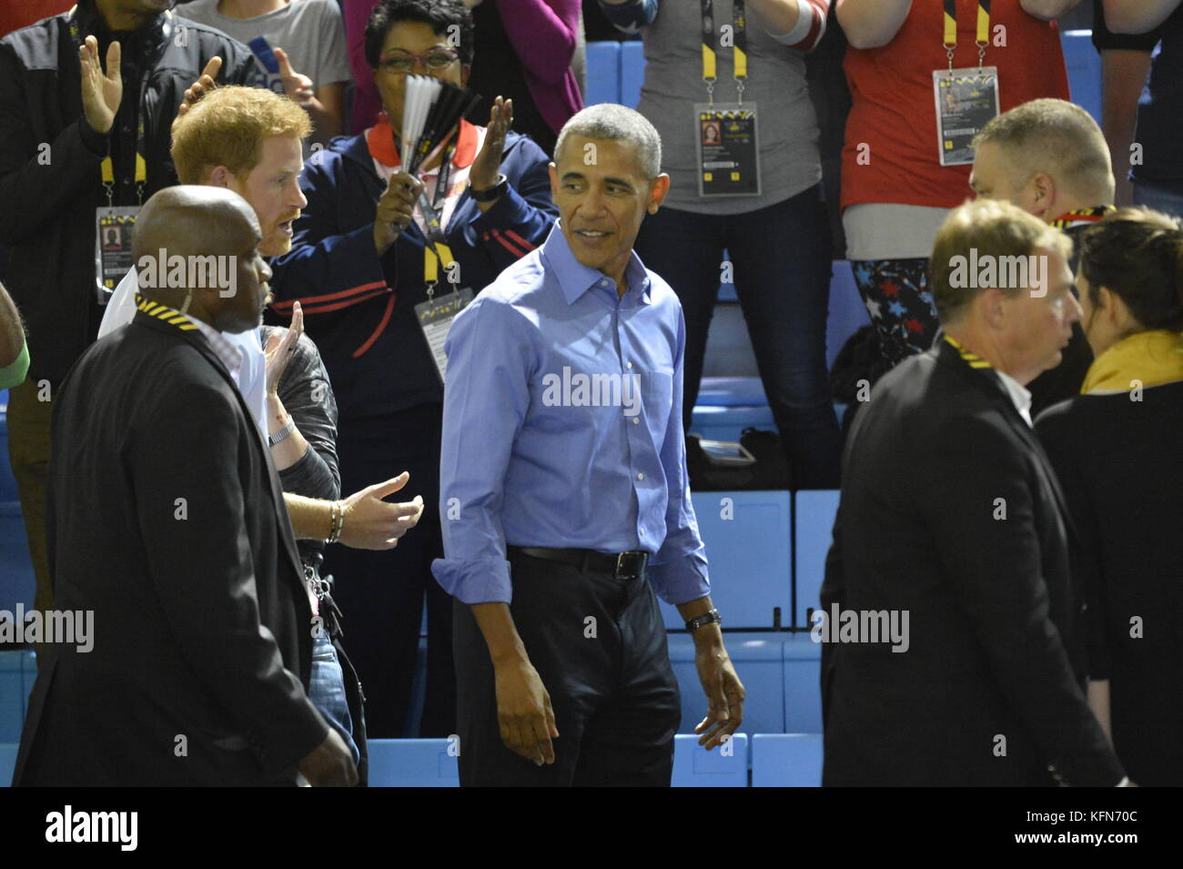 Barack Obama and Prince Harry attend the Invictus Games Featuring ...