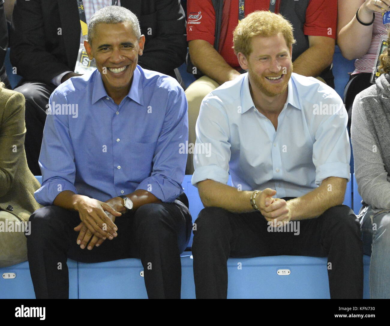 Barack Obama and Prince Harry attend the Invictus Games Featuring ...