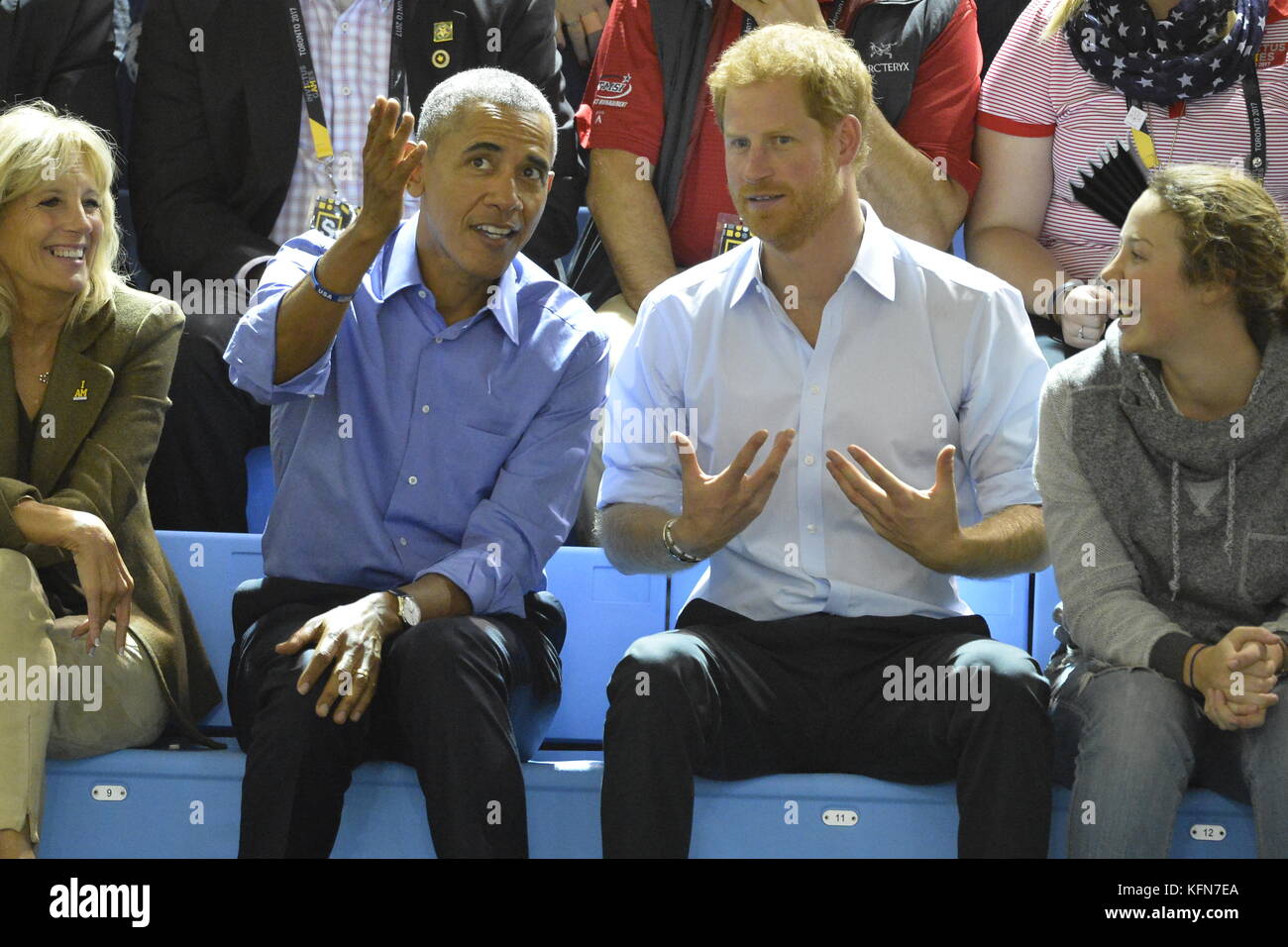 Barack Obama and Prince Harry attend the Invictus Games Featuring ...
