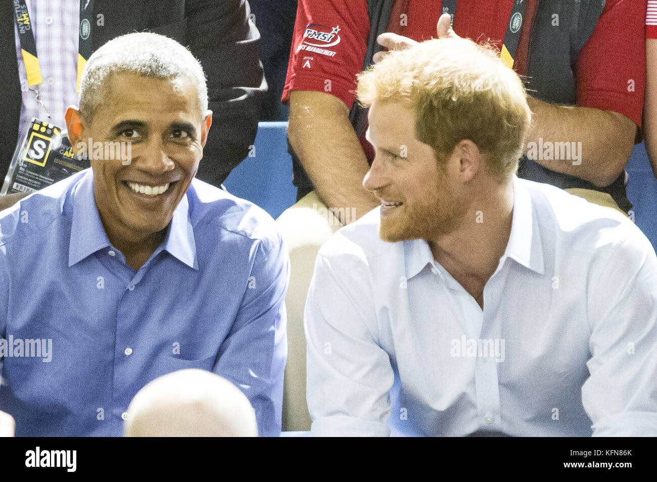 Prince Harry attends Wheel Chair Basket Ball at the Pan AM stadium as ...